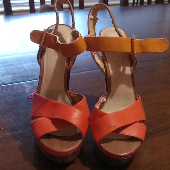 Aldo | Shoes | Aldo Platforms Multi Color Worn | Poshmark